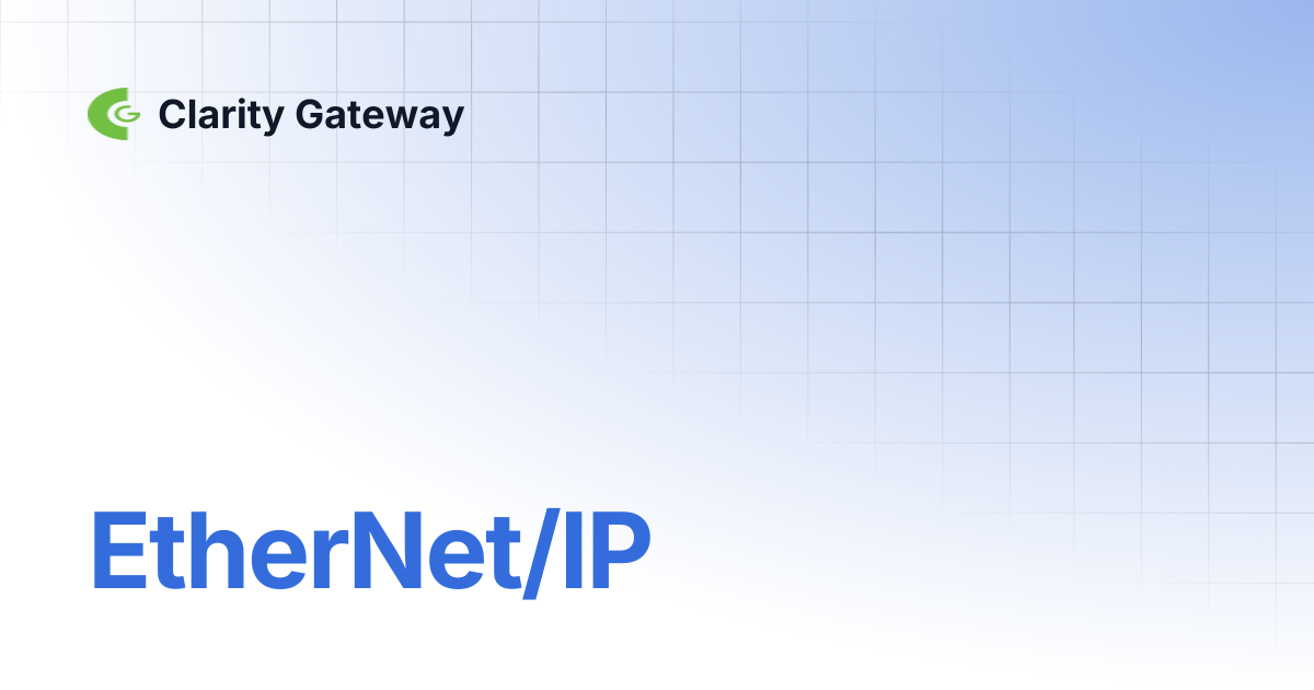 EtherNet/IP | Clarity Gateway